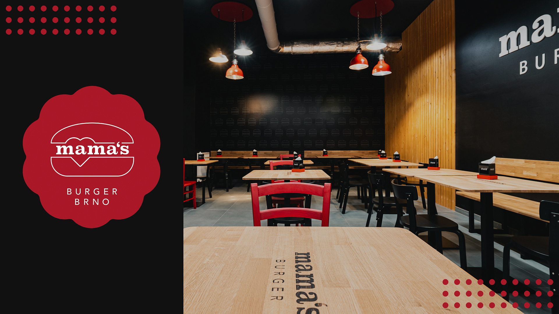 Mama's Burger Brno - Rozvoz jídla, Vyzvednutí, Rezervace