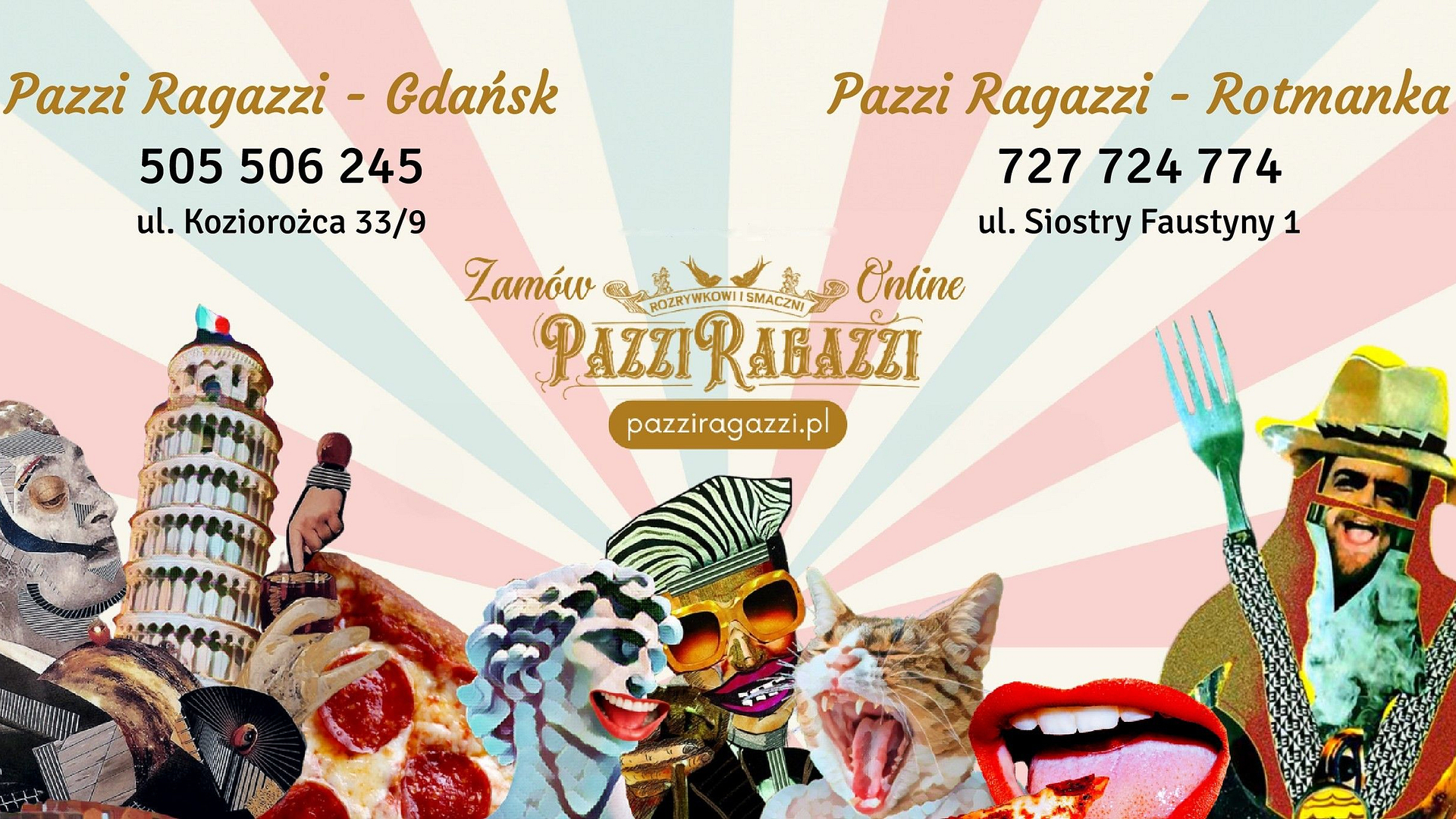 Pazzi Ragazzi Gdańsk Osowa - Dostawa, Odbiór osobisty, Rezerwacje